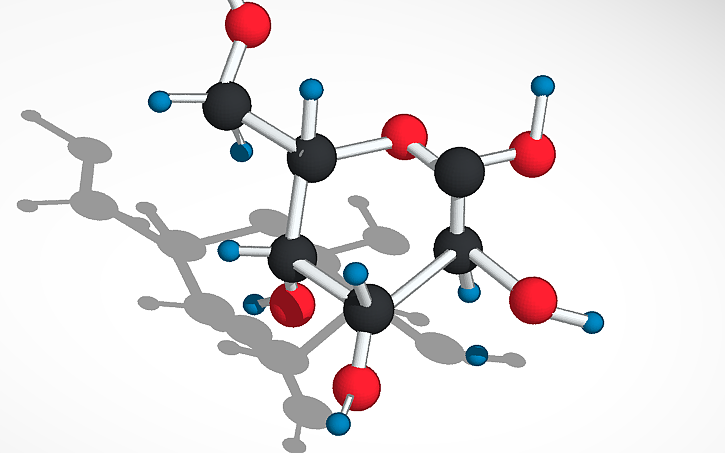 3D design Glucose Molecule Science Project Period 1 Science - Tinkercad