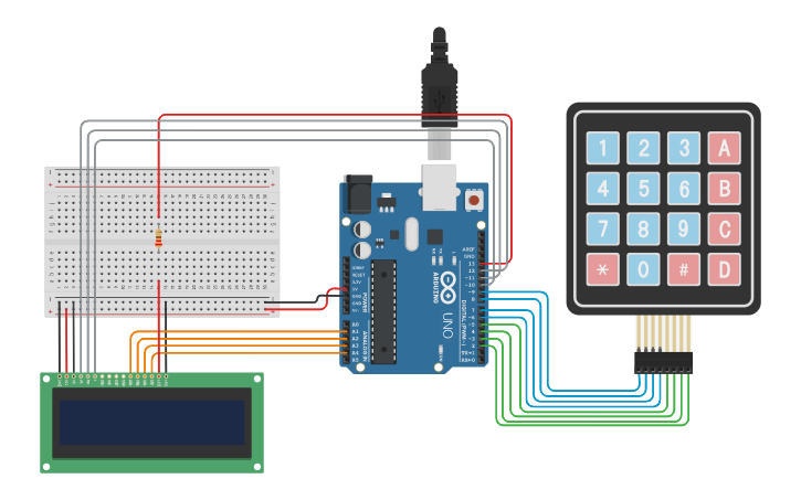 Circuit design Teclado matricial con pantalla LCD - Herrera Rosas ...