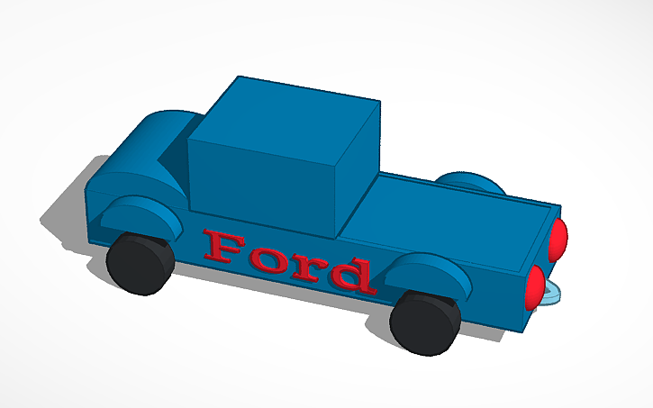 3D design Ford 1979 pickup truck. - Tinkercad