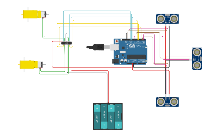 Circuit design Rangkaian Project Robot Obstacle Avoider Mobile Robot ...