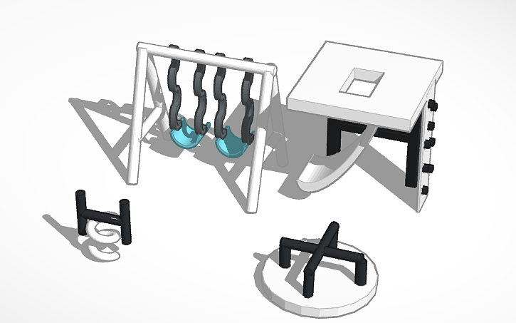 3D design alphabet playground | Tinkercad
