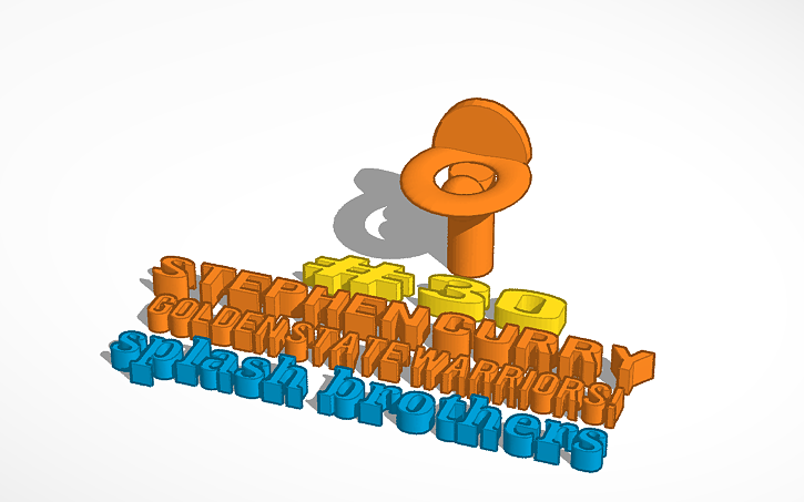 3D design Copy of Stephen Curry - Tinkercad