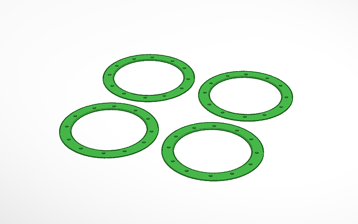 3D design Team Louise 2.8" Beadlock Ring v1 - Tinkercad