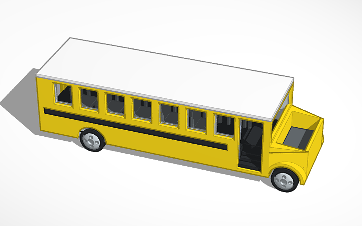 3D design school bus | Tinkercad