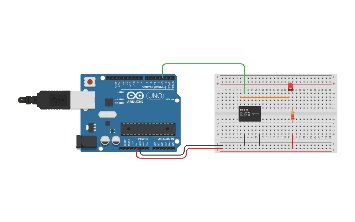 Circuit design Operate relay with arduino - Tinkercad