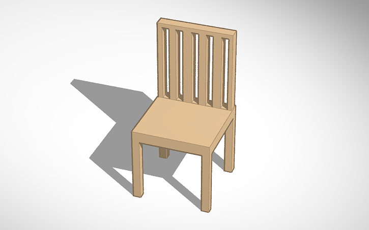 3D design Copy of Chair - Tinkercad