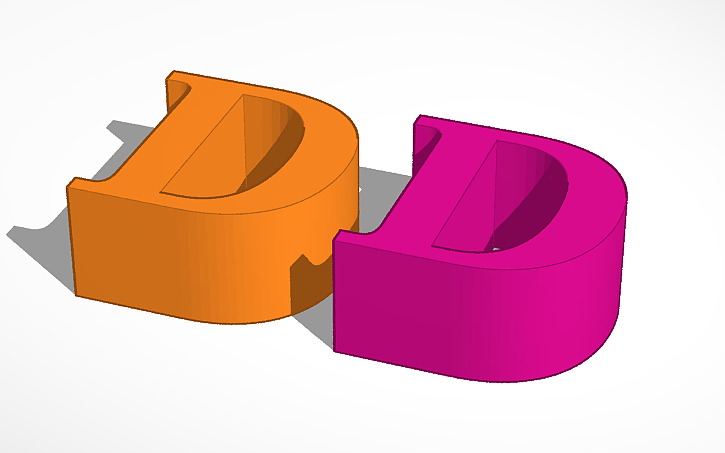 3D design Geo's short logo of Dunkin' Donuts | Tinkercad