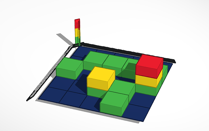3D design Math's Transition Graph - Tinkercad