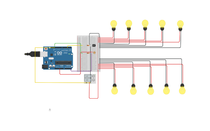 Circuit design Smart Street Light System | Tinkercad