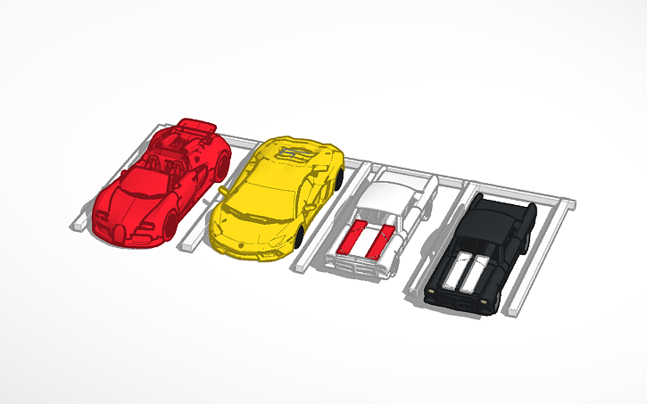 3D design Drag race Simulator - Tinkercad