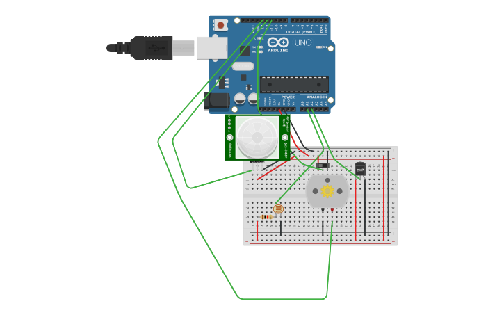 Circuit design Exercício Arduino 1 - Gabriel Gusmão - Tinkercad