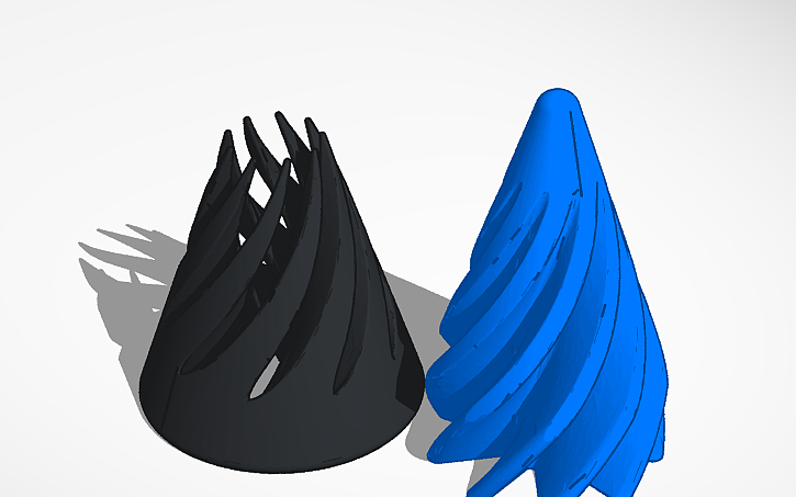 3d Design Spiral Cone Fidget Tinkercad