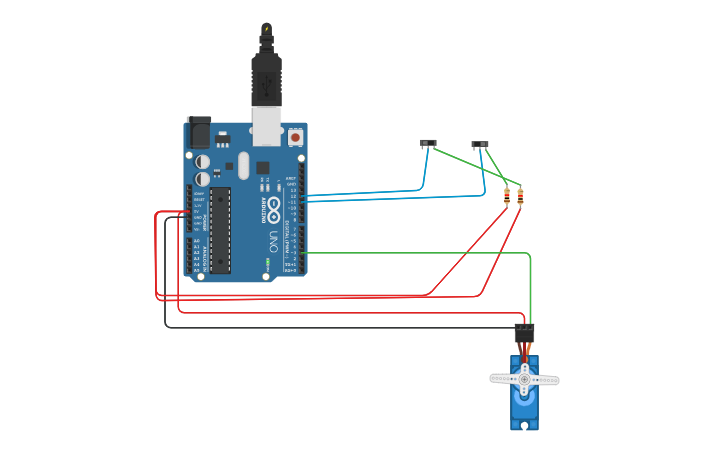 Circuit design Arduino Circuit: Safety Interlock - Tinkercad