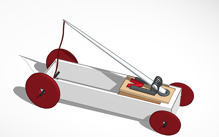 3D design Mousetrap Car - Tinkercad