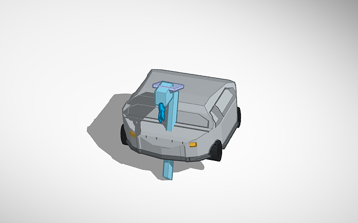 3D design car with elctr1onic hand 10\10 - Tinkercad