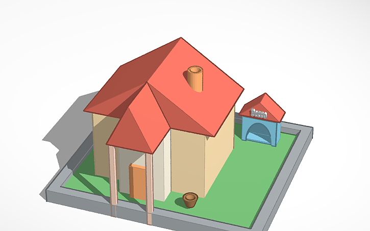 3D design Construyendo una casa - Tinkercad