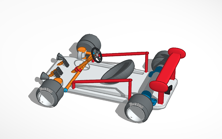 3D design Go Kart - Tinkercad