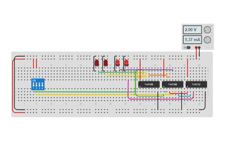 Circuit design Boolean Algebra | Tinkercad
