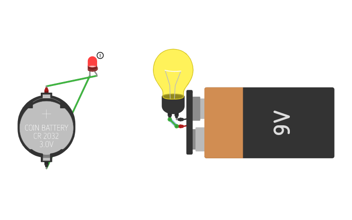 Circuit design light circuit - Tinkercad