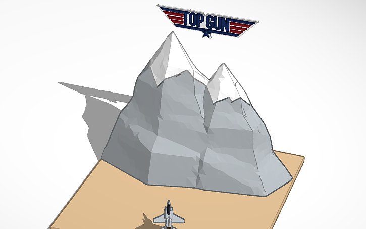3D design Top gun diorama - Tinkercad