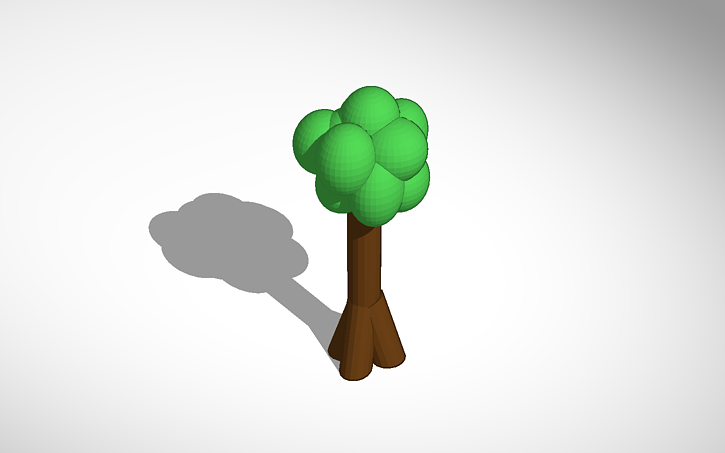 3D design Big Tree - Tinkercad