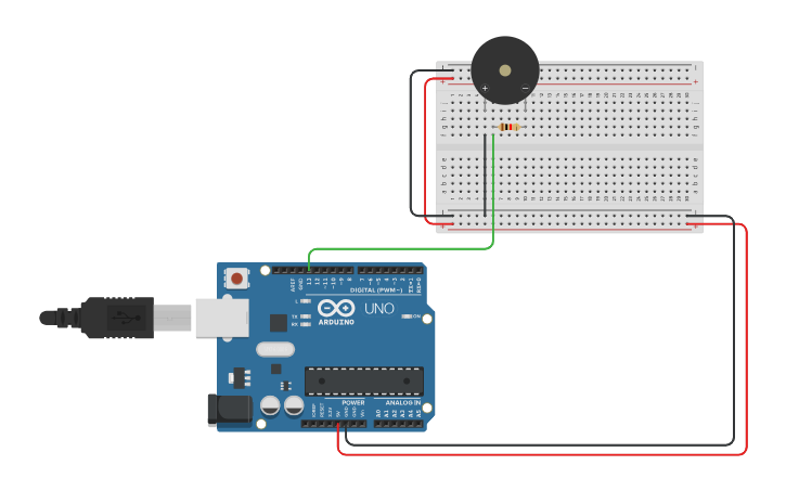 Circuit design Piezo_Arduino - Tinkercad
