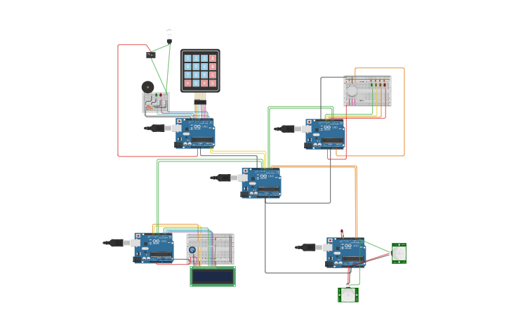 Circuit design WHOLE SECURITY | Tinkercad