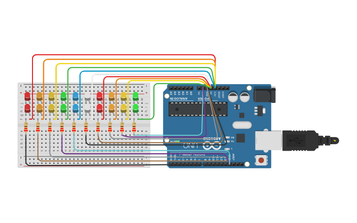 Circuit design Arduino 3 | Tinkercad
