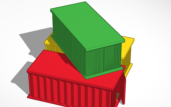 3d Design Shipping Containers Tinkercad