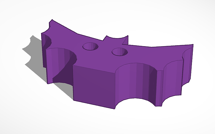 3D design Bat Button - Tinkercad