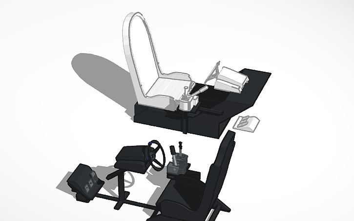 3D design steering wheel chair - Tinkercad