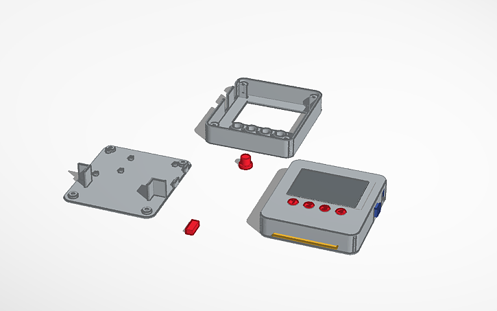 3d Design 35 Tft Screen Arduino Mega Game Case Tinkercad 2221