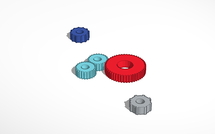 3D design Gears - Tinkercad