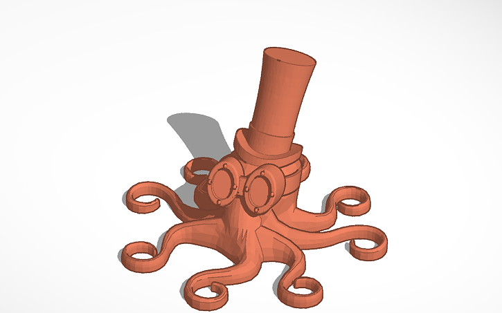 3D design Steampunk Octopus - Tinkercad