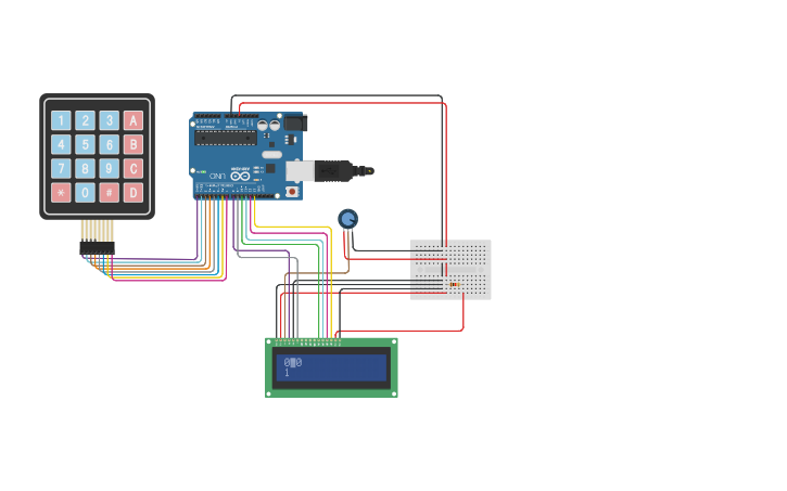 Circuit design CALCULATOR-VISHNUPRIA J | Tinkercad