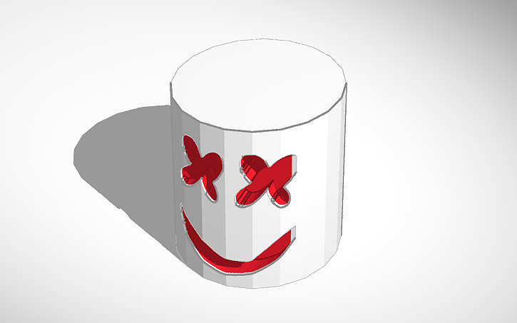 3D design Marshmello mask 3 | Tinkercad