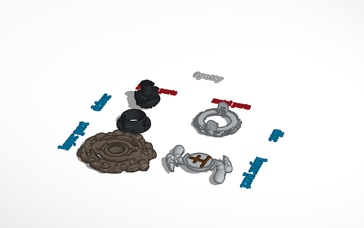 3D design Beyblade Burst Turbo Earth Barbarian | Tinkercad