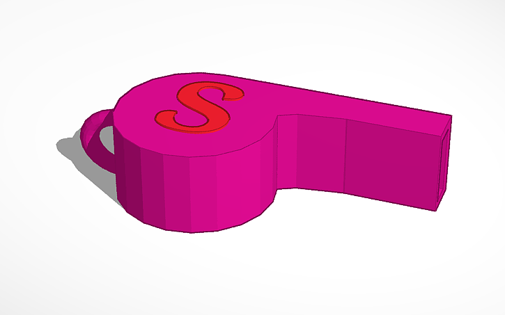 3D design Whistle - Tinkercad