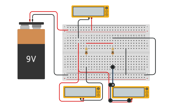 Circuit design Circuito en paralelo | Tinkercad
