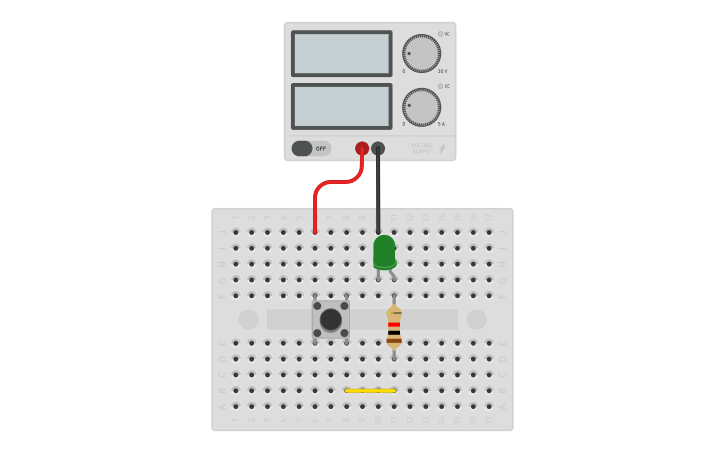 Circuit design Demo: LED | Tinkercad