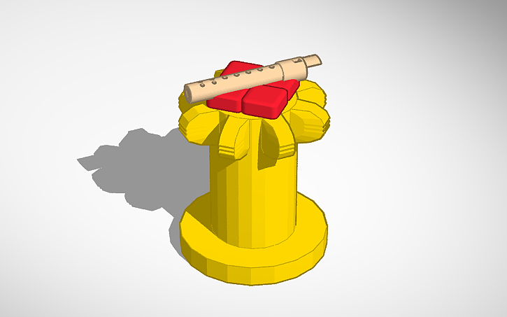 3D design Flute - Tinkercad