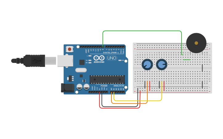 Circuit design Oscillatore onda quadra con PWM - Tinkercad