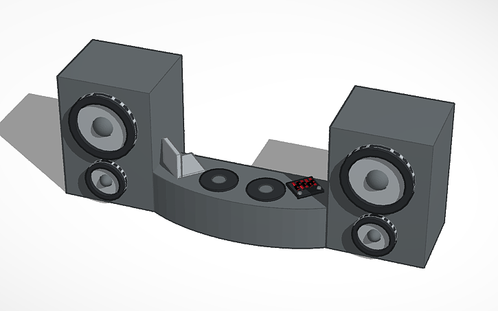 3D design low effort turntable - Tinkercad