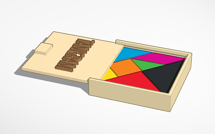 3D design Tangram | Tinkercad