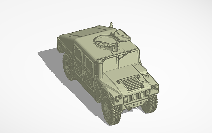 3D design humvee - Tinkercad