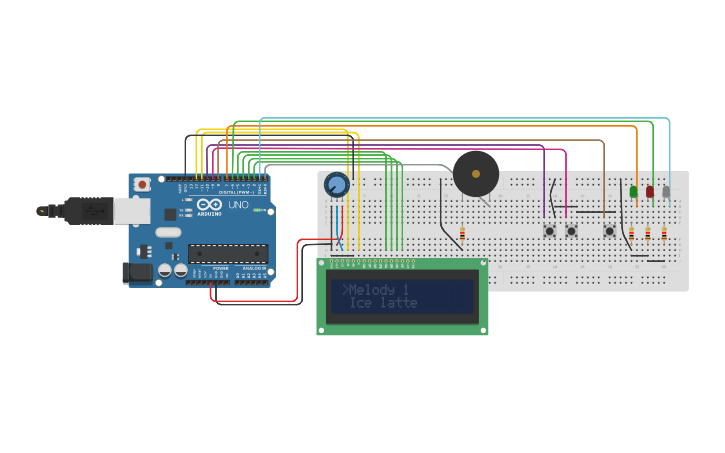 Circuit design Circuit-Melody - Tinkercad