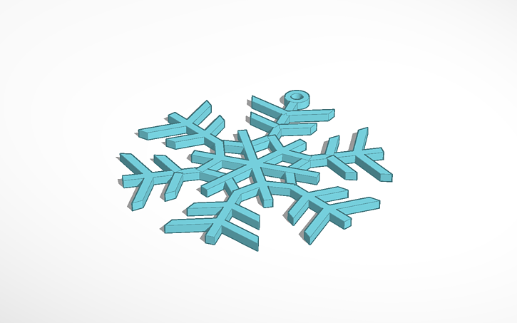 3D design Snowflake - Tinkercad