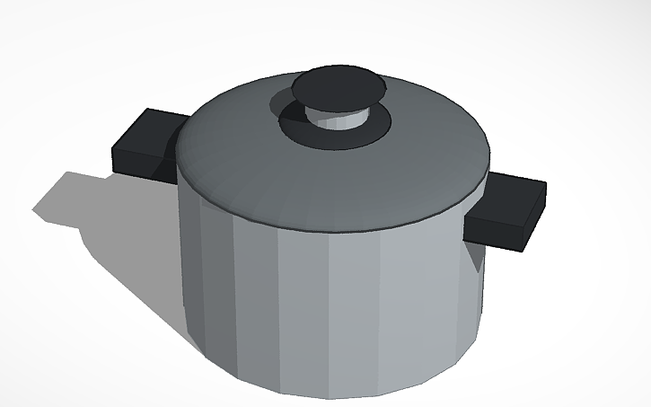 3D design A Pot - Tinkercad