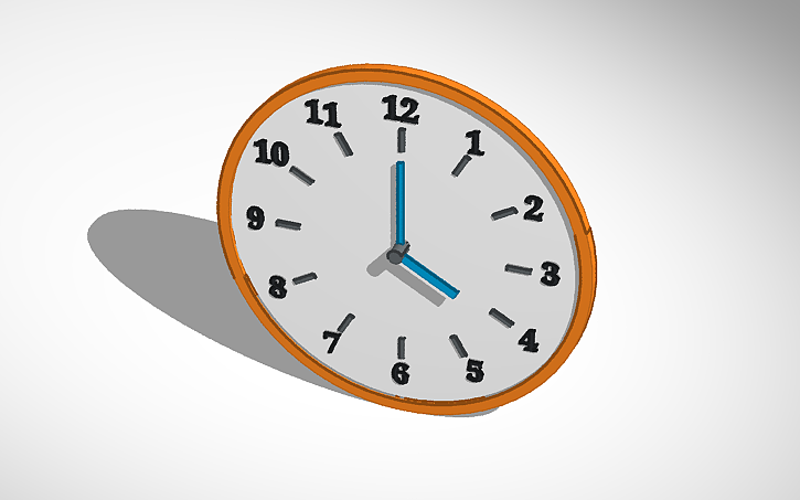 3D design CLOCK - Tinkercad