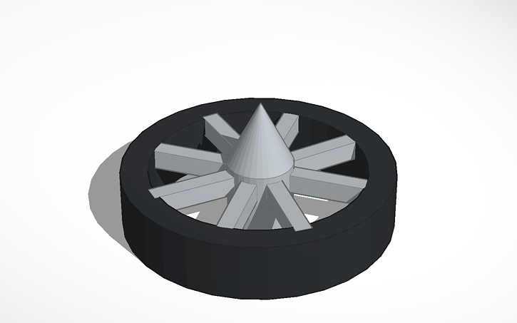 3D design a wheel.... - Tinkercad